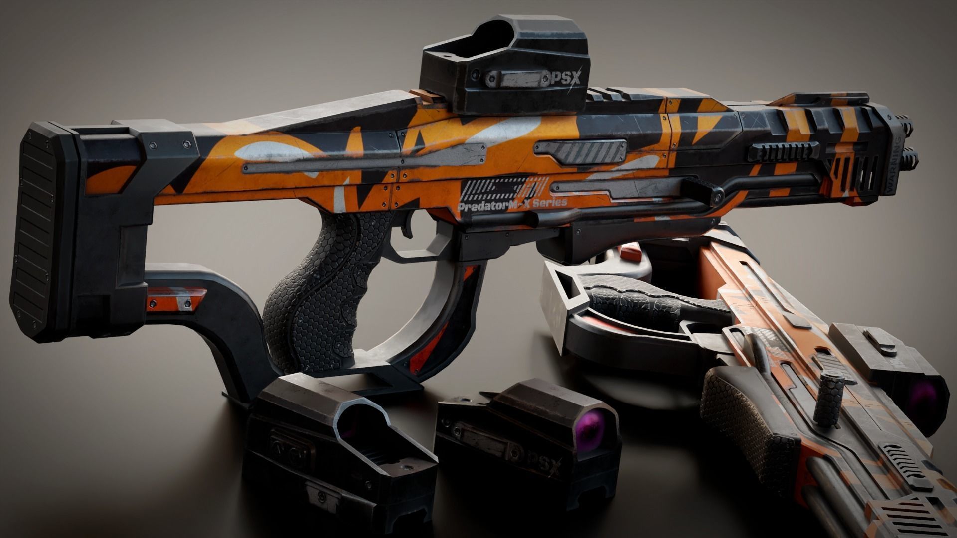 3D model Stylized Sci-Fi Laser Shotgun VR / AR / low-poly | CGTrader