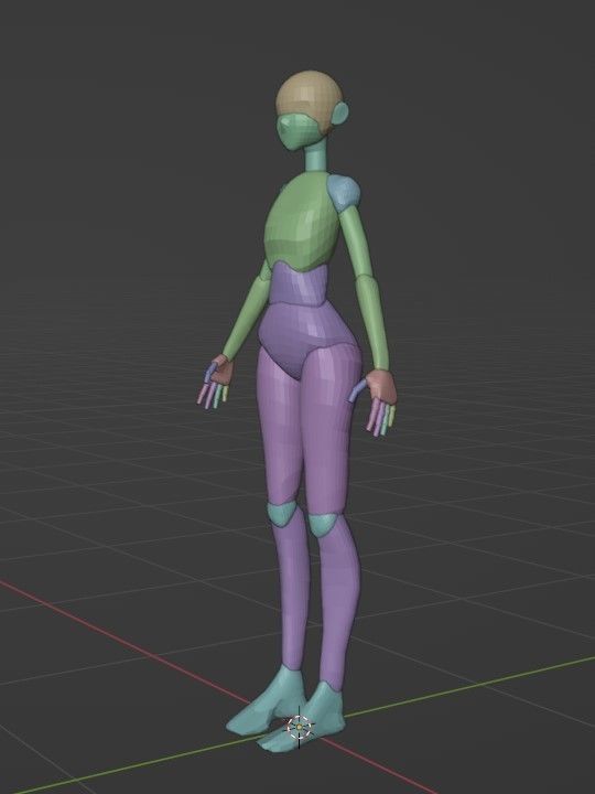 Female Cartoon Base Mesh free 3D model | CGTrader