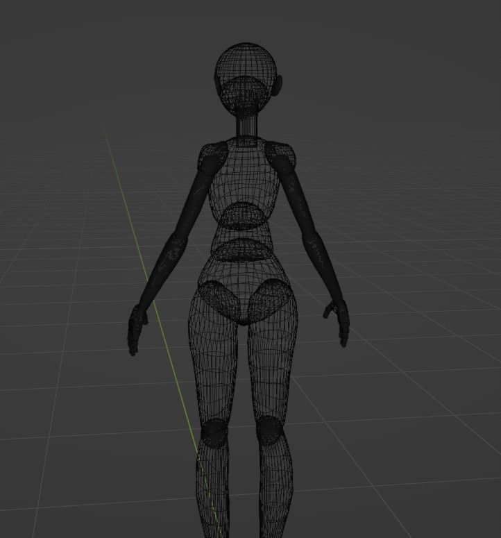 Female Cartoon Base Mesh free 3D model | CGTrader