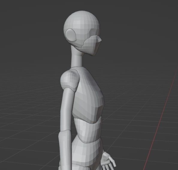 Female Cartoon Base Mesh free 3D model | CGTrader