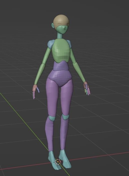 Female Cartoon Base Mesh free 3D model | CGTrader