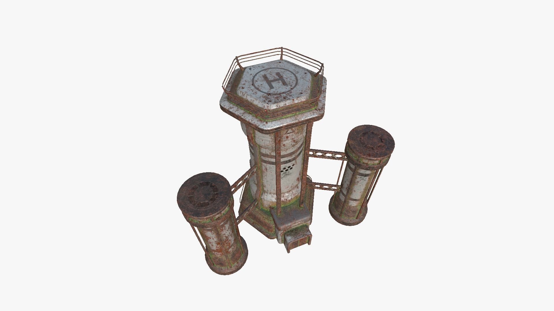 3D model SciFi Facility A10 Abandoned - Sci Fi Exterior Design VR / AR ...