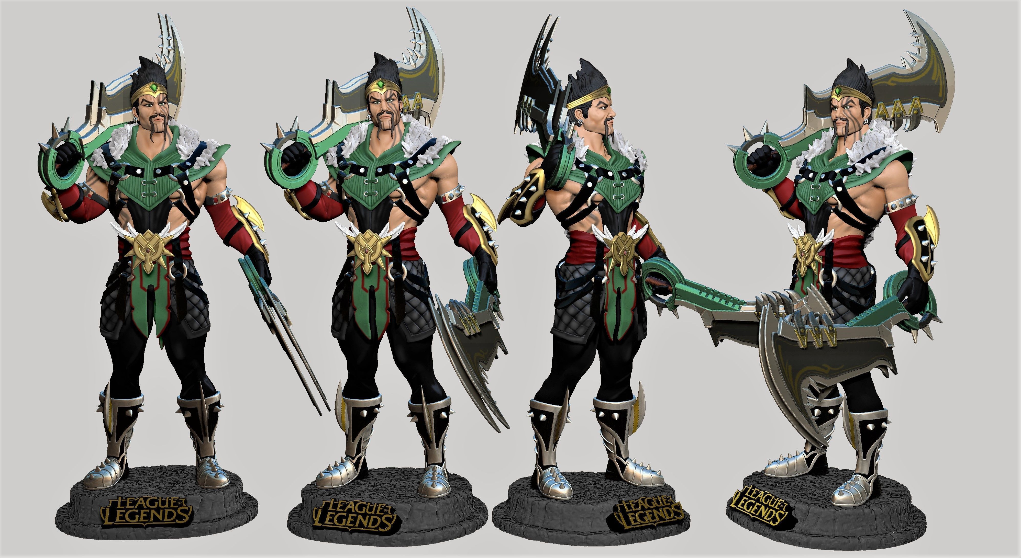 DRAVEN LEAGUE OF LEGENDS 3D PRINT MODEL 3D model 3D printable | CGTrader