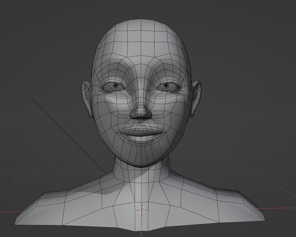 Rig Face3D low-poly free VR / AR / low-poly 3D model animated rigged | CGTrader