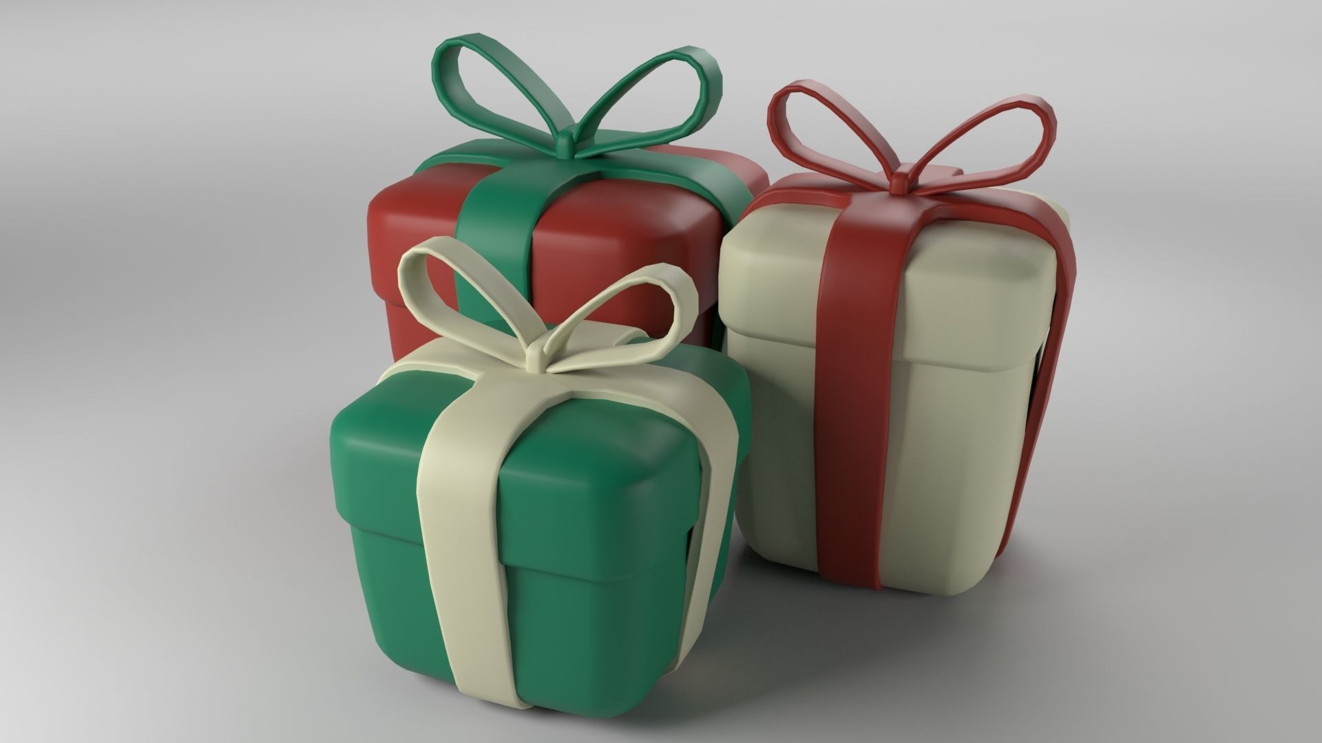 3D model Low poly - Cute Gift Box VR / AR / low-poly | CGTrader