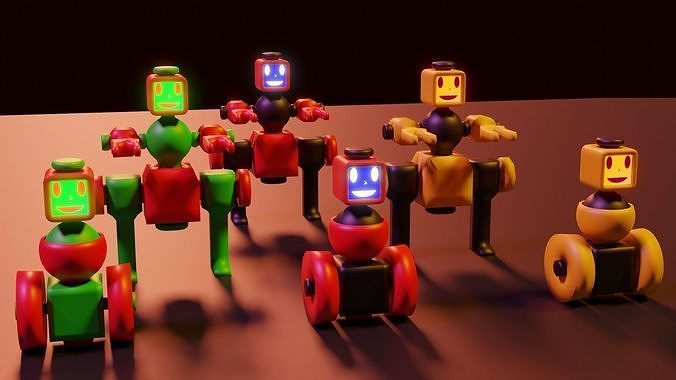 Toy Robots 3D model | CGTrader