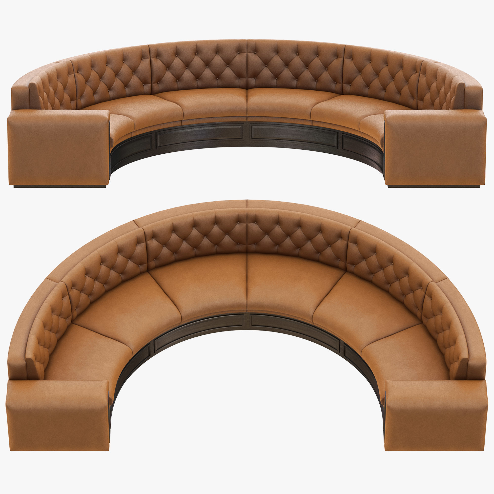 Half Round Seating V2 3D model | CGTrader