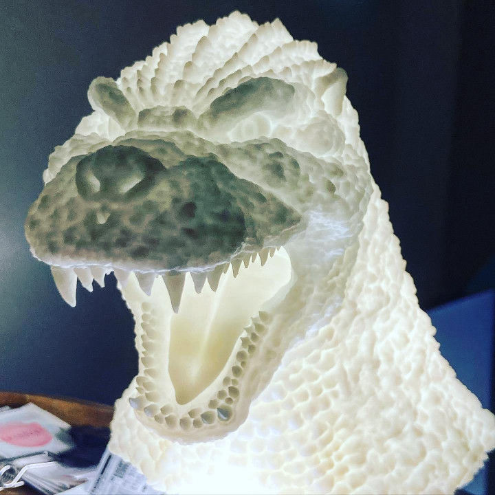 Godzilla 1995 Head H30cm free 3D model 3D printable | CGTrader