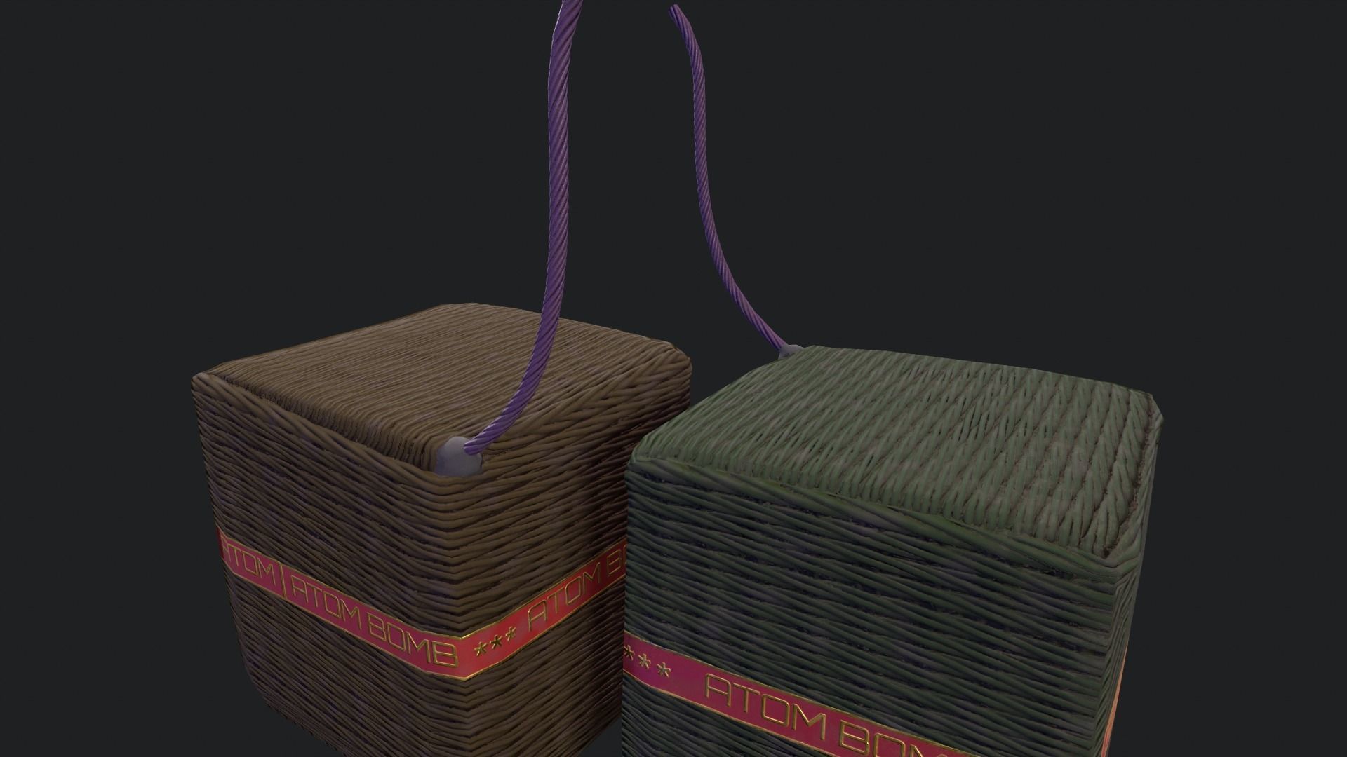 3D model Sutli Bomb Fire cracker low poly MetaVerse GameReady 3D Assets ...