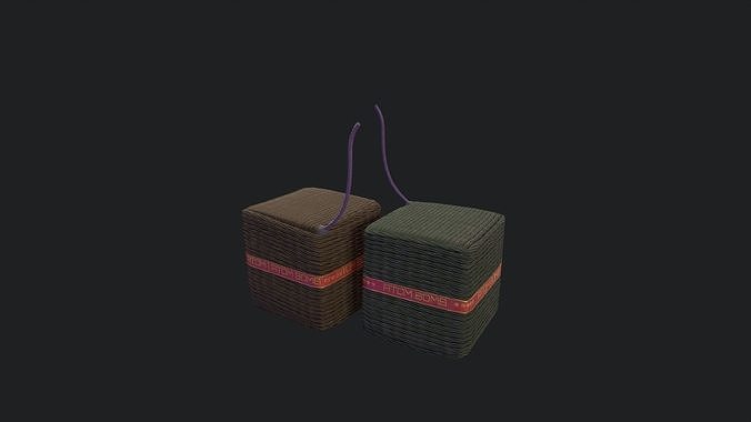 3D model Sutli Bomb Fire cracker low poly MetaVerse GameReady 3D Assets ...