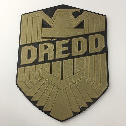 Judge Dredd Movie Style Badge Coaster 3D model 3D printable | CGTrader