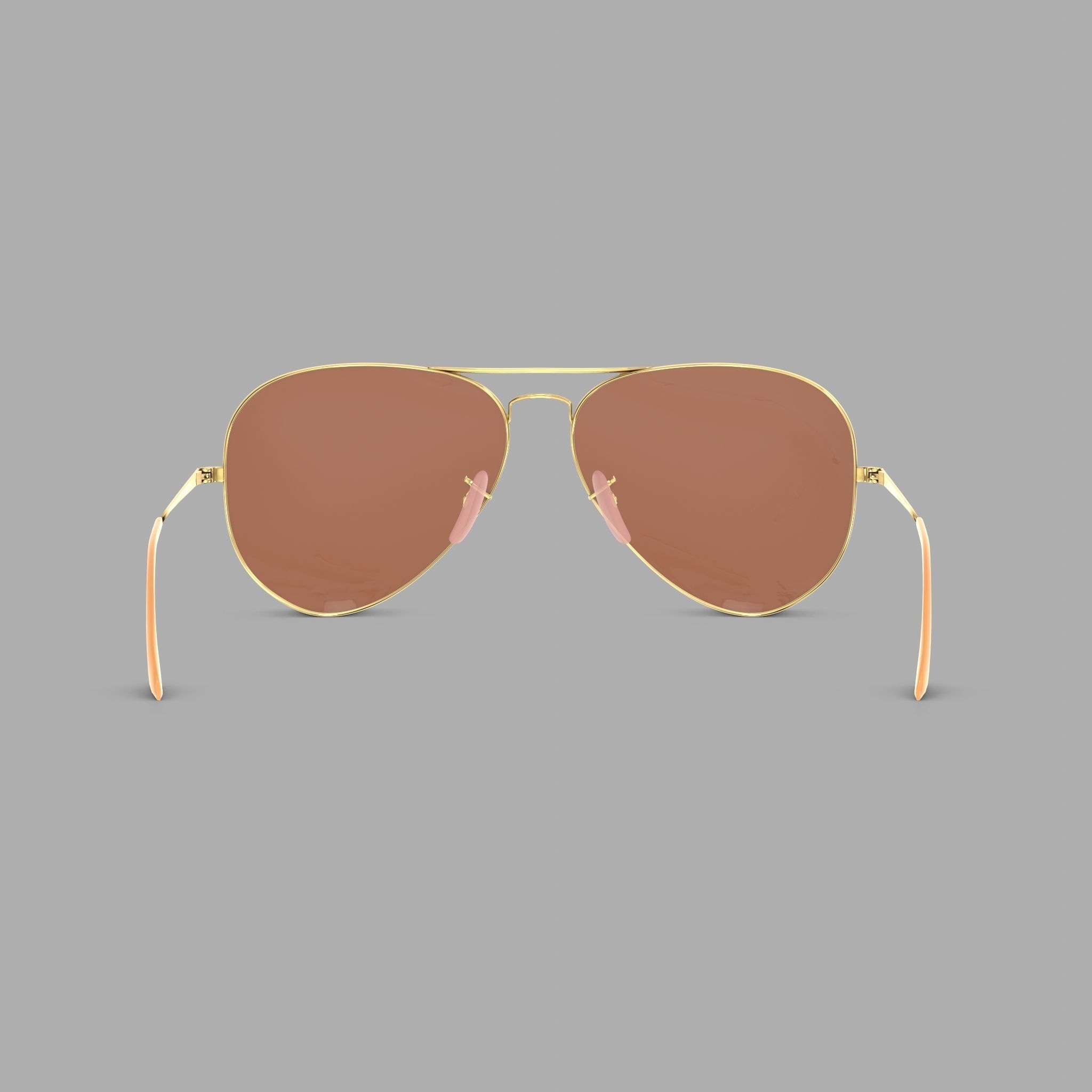 3D model Ray-Ban Aviator Metal II - RB3689 Sunglasses VR / AR / low ...