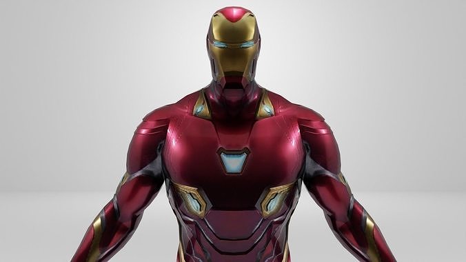 3D model Iron Man Mk 50 character Low-poly 3D model VR / AR / low-poly ...
