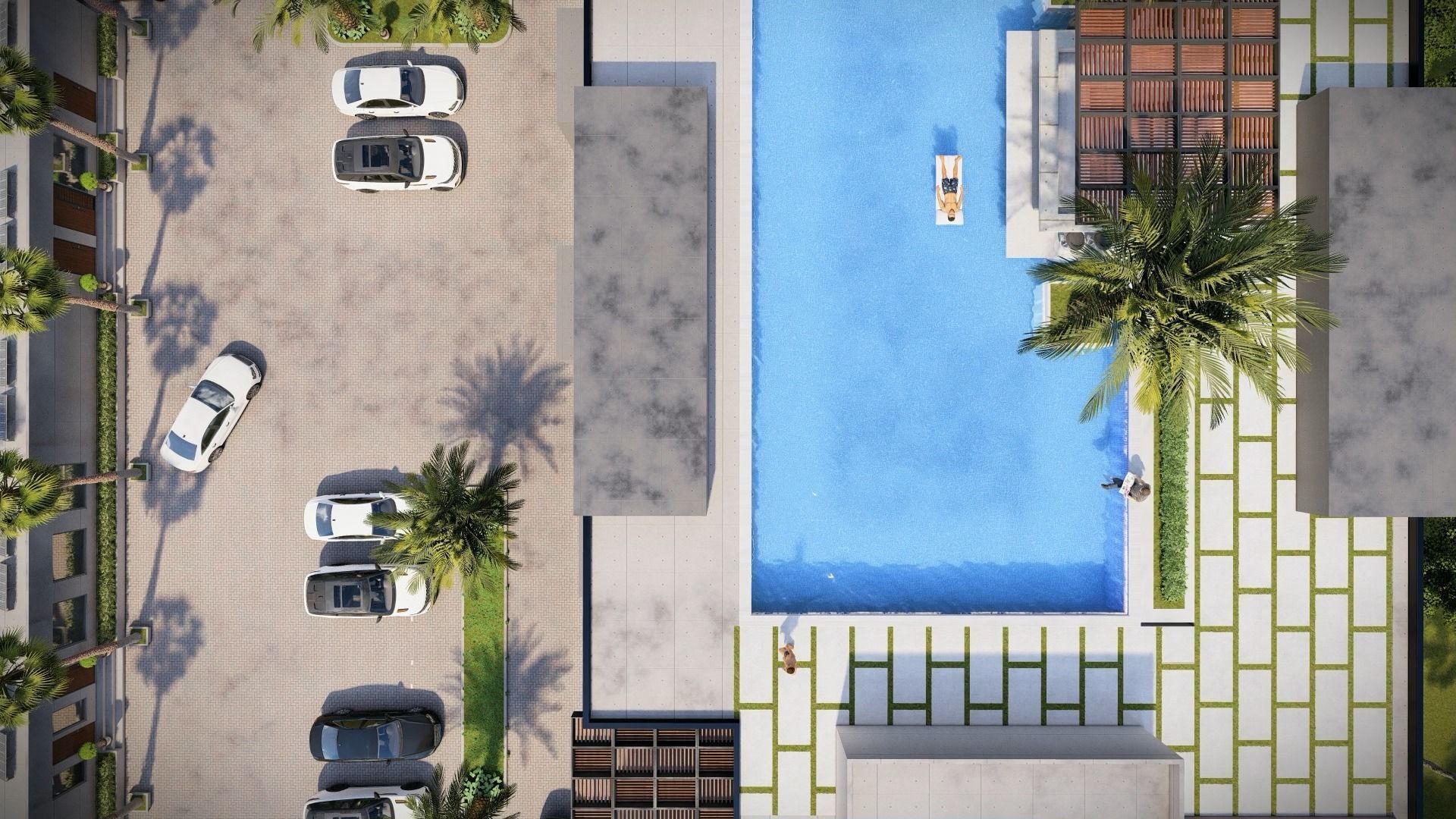 Industrial and commercial building 3d Model with roof garden 3D model ...