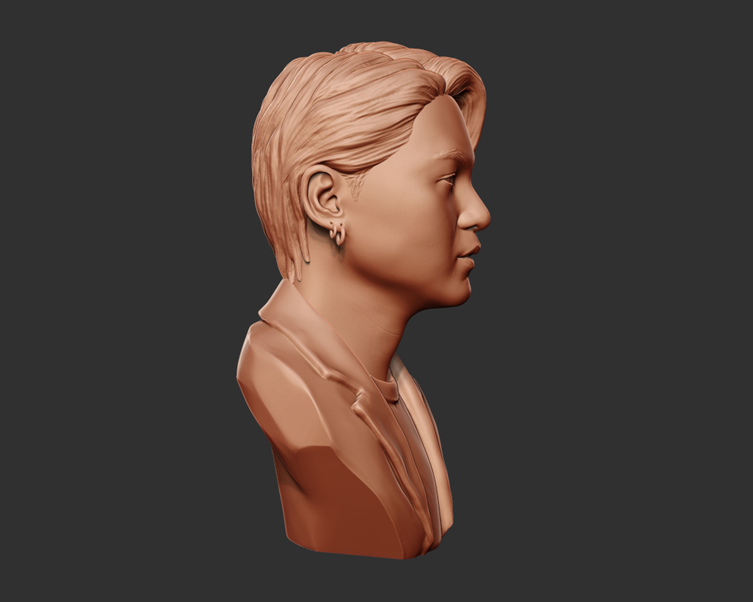 SUGA Bust 3D model 3D printable | CGTrader