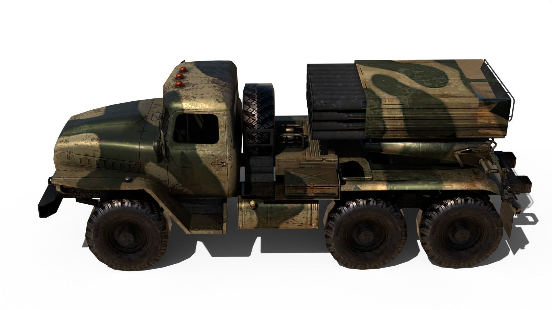 3D model BM21 GRAD Rocket Launcher VR / AR / low-poly | CGTrader