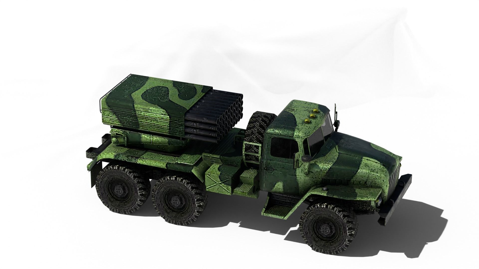 3D model BM21 GRAD Rocket Launcher VR / AR / low-poly | CGTrader