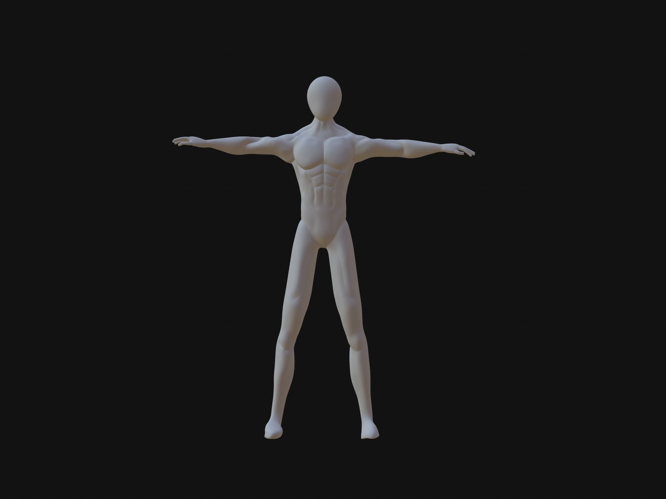 male base body free 3D model | CGTrader