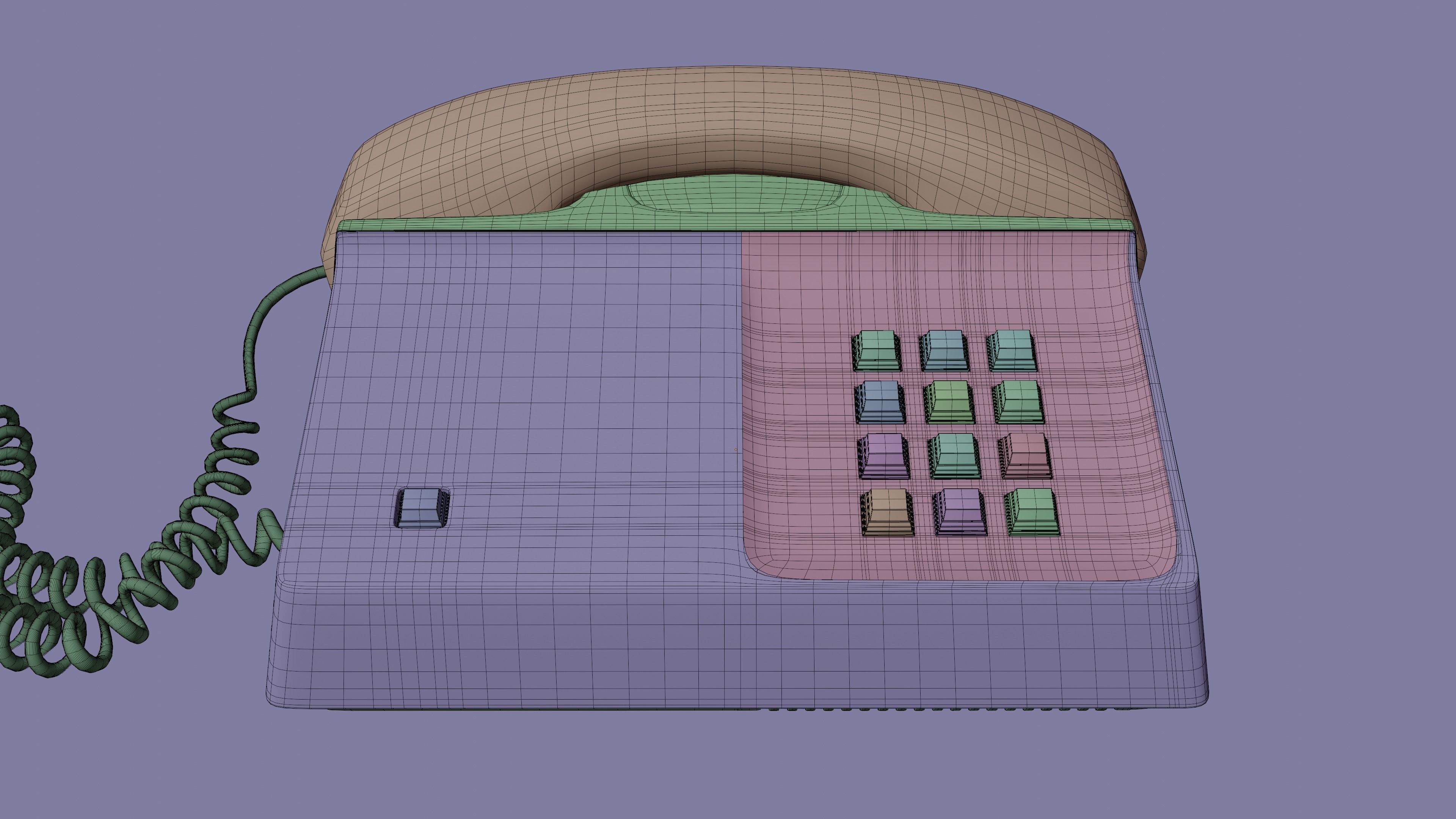 80s Office Phone 3D model | CGTrader