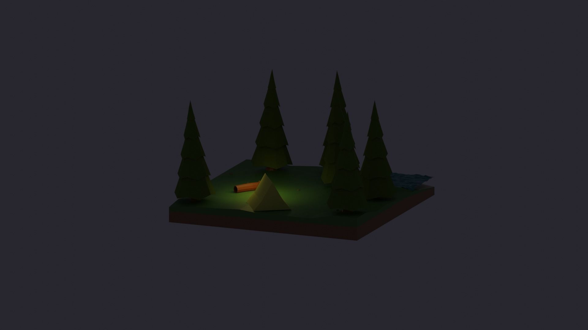 3D model Campfire Scene VR / AR / low-poly | CGTrader