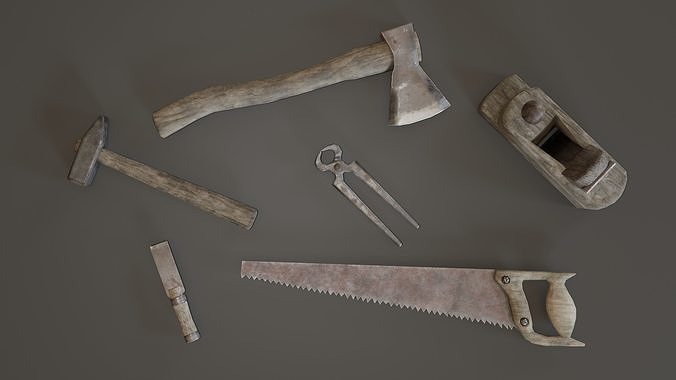 3D model Tools - Low Poly saw VR / AR / low-poly | CGTrader