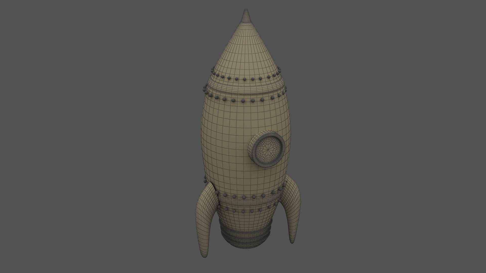 Cartoon Rocket v2 3D model | CGTrader