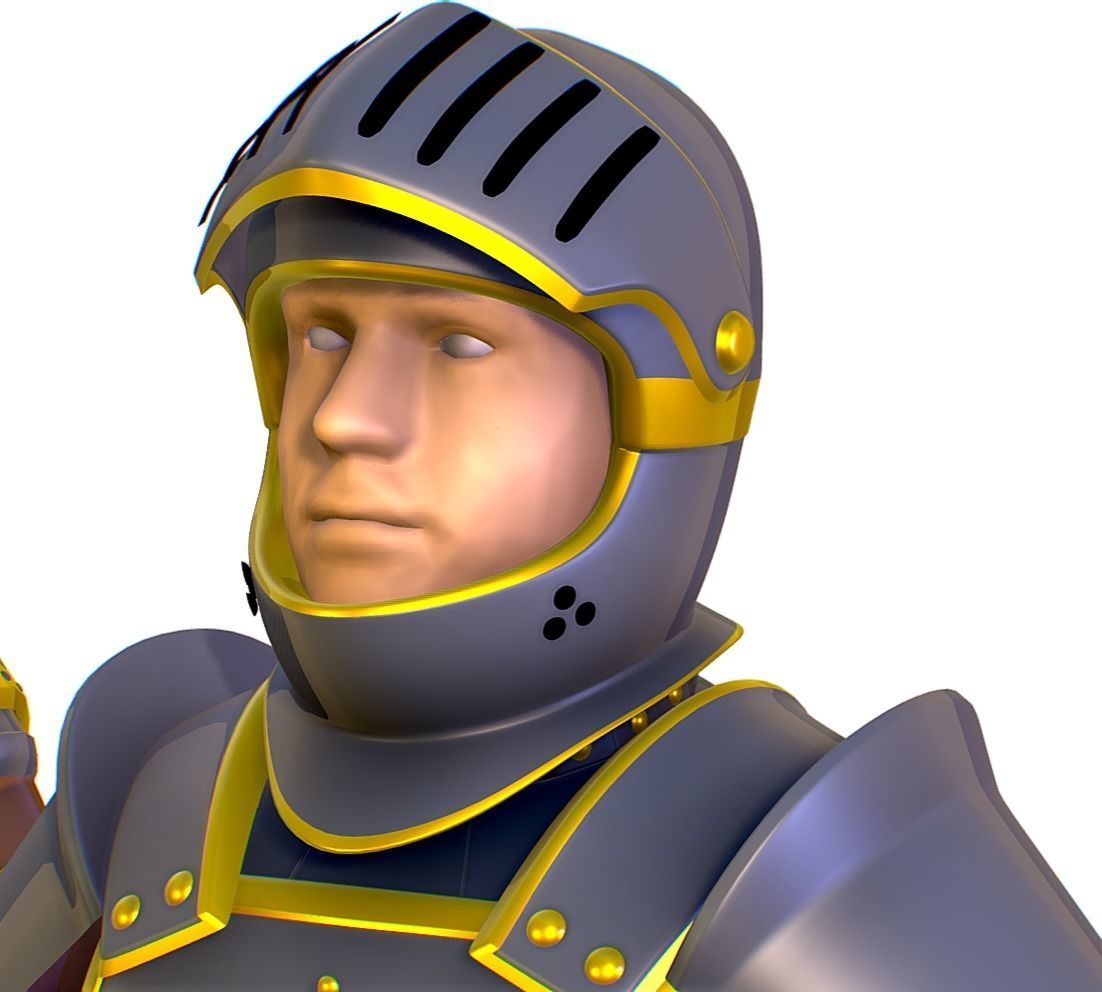 3D model Subdivision 3D Men The Heavy Knight VR / AR / low-poly | CGTrader