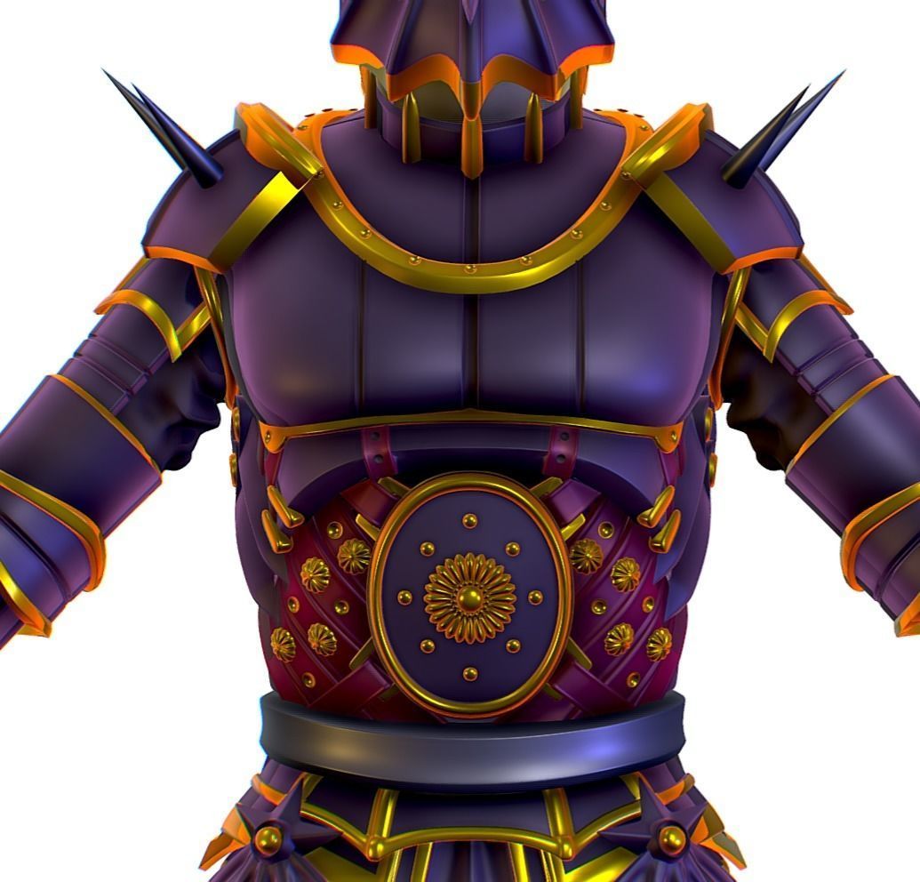 3D model Subdivision 3D Men The Knight Dark Lord VR / AR / low-poly ...