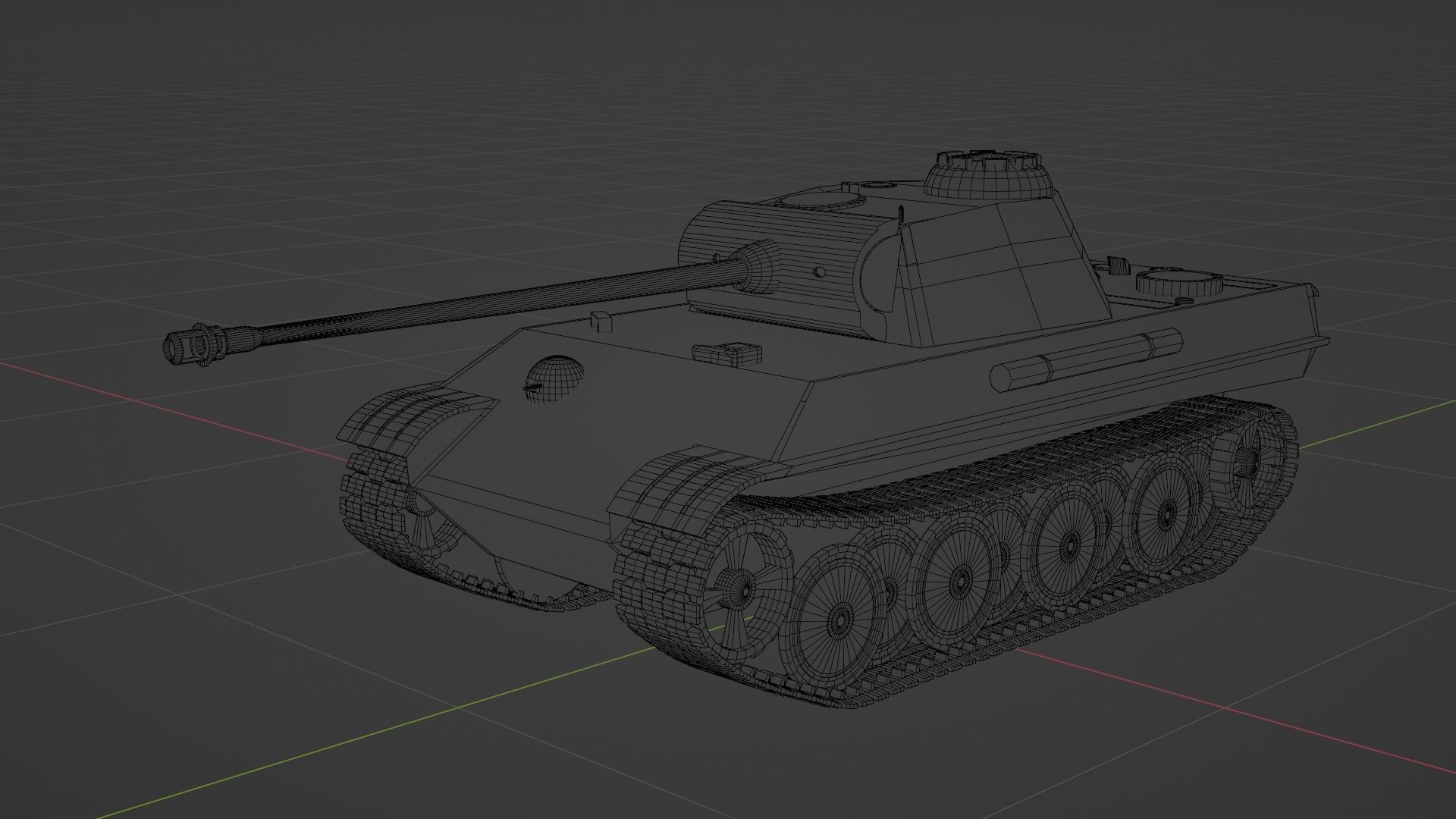 3D model Panther Tank VR / AR / low-poly | CGTrader