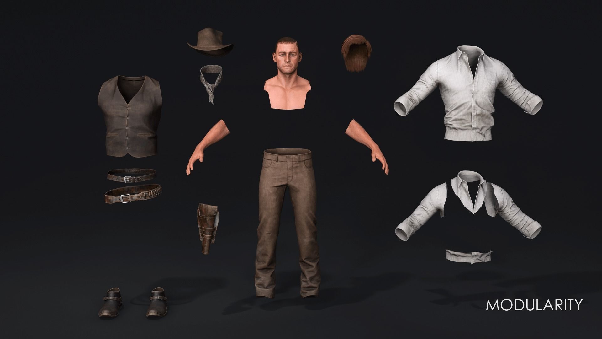 Western Characters Pack - Wild West Cowboys Adventure Collection | CGTrader