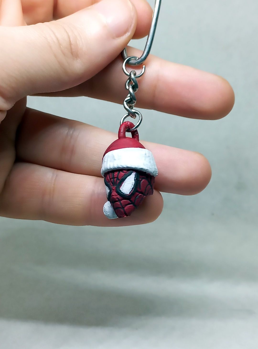 santa SPIDER MAN keychain 3D model 3D printable | CGTrader