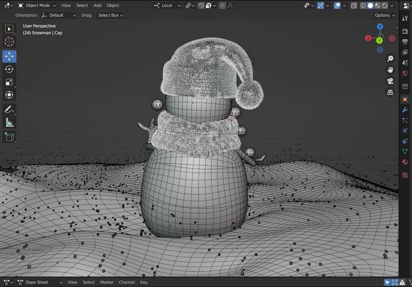 Animated Snowman Juggling 3D model animated rigged | CGTrader