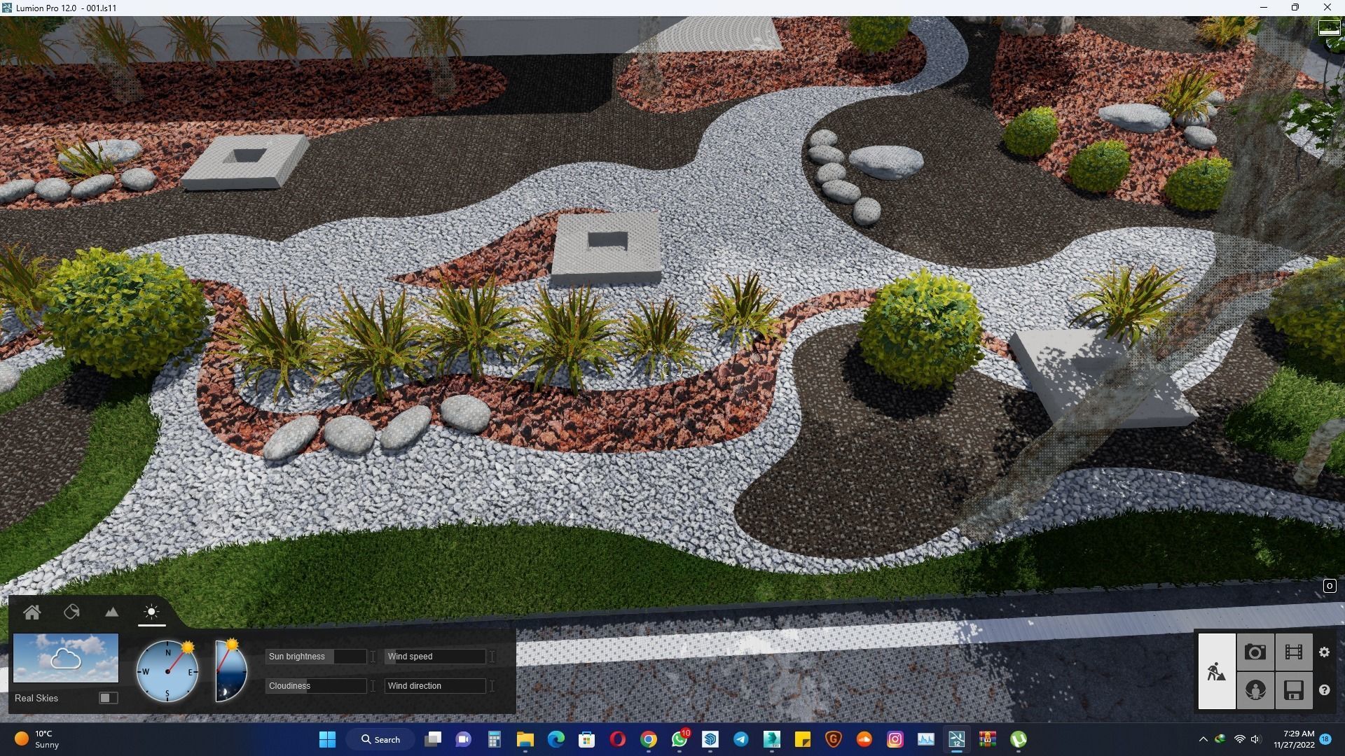 fantasy landscape flower garden 3d Model 3D model | CGTrader