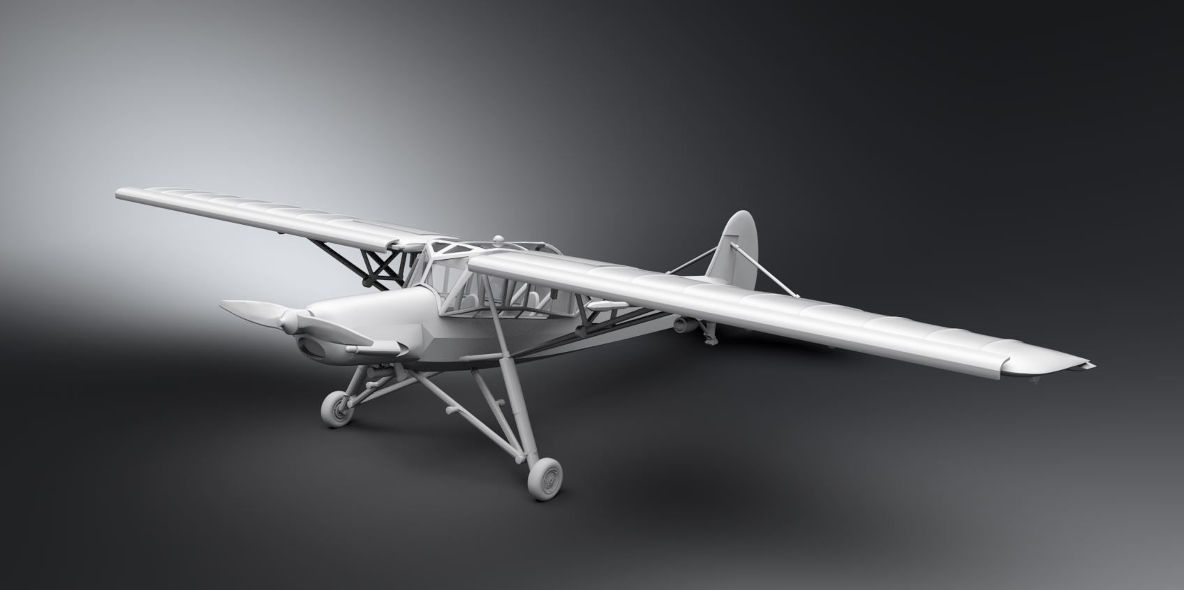 Fieseler Storch Scale mdel 3D model 3D printable | CGTrader