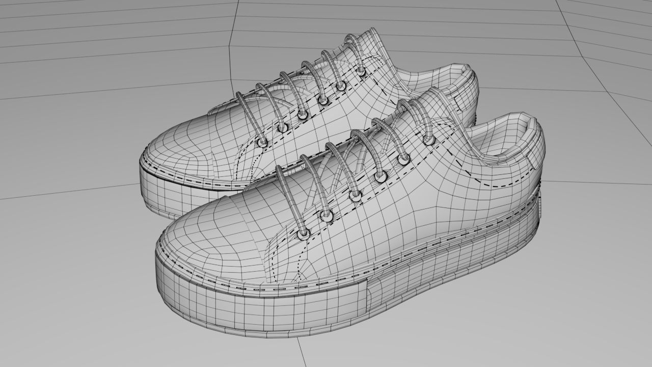 Sneakers Shoe LowPoly Converse free VR / AR / low-poly 3D model | CGTrader