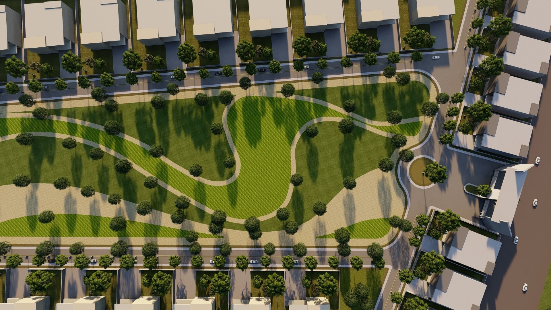 Affordable housing community project 3d model 3D model | CGTrader