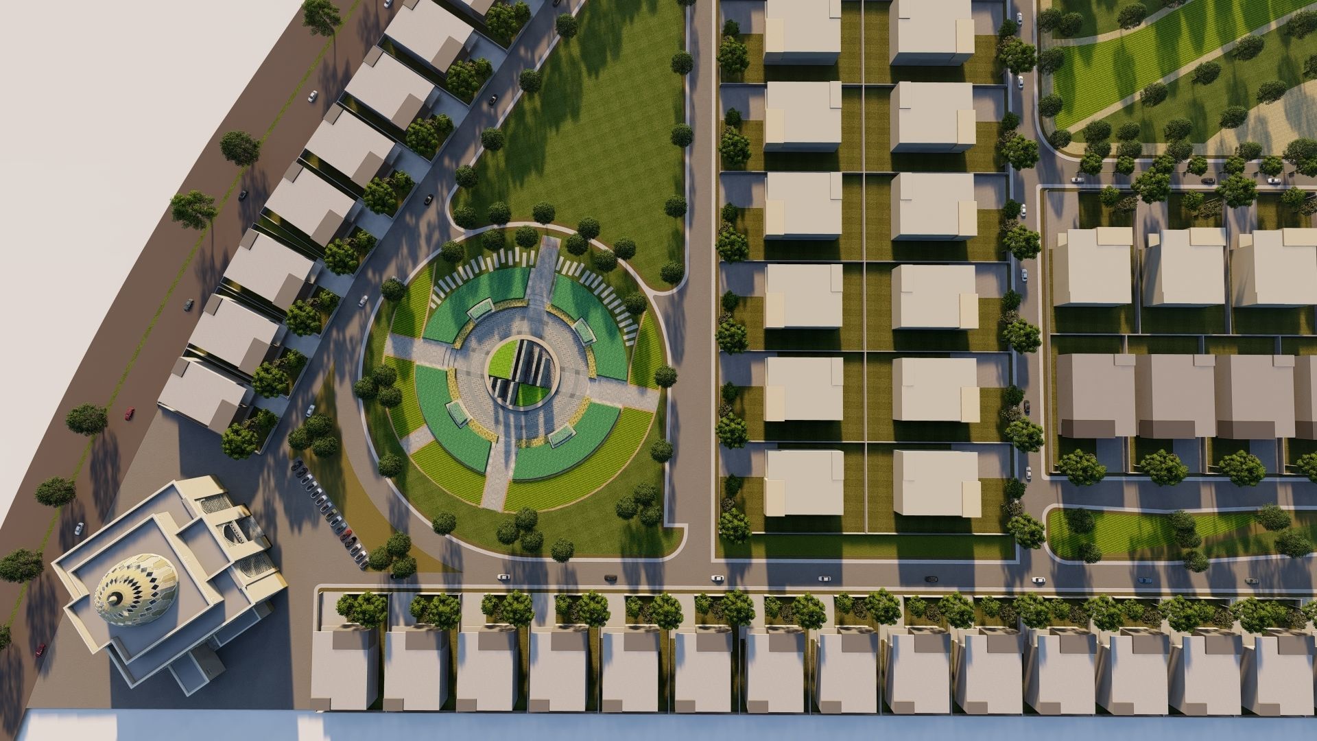 Affordable housing community project 3d model 3D model | CGTrader