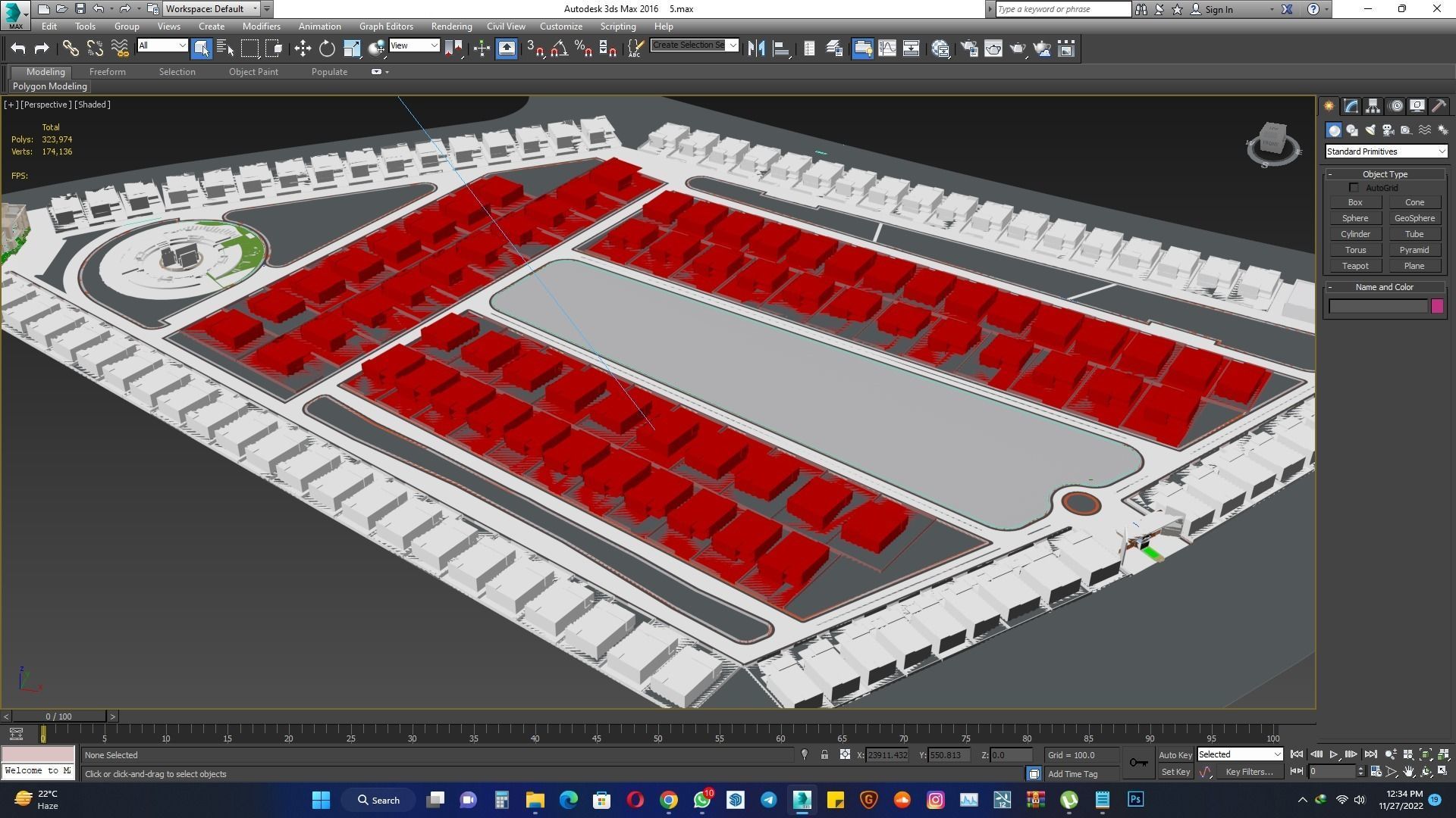 Affordable housing community project 3d model 3D model | CGTrader