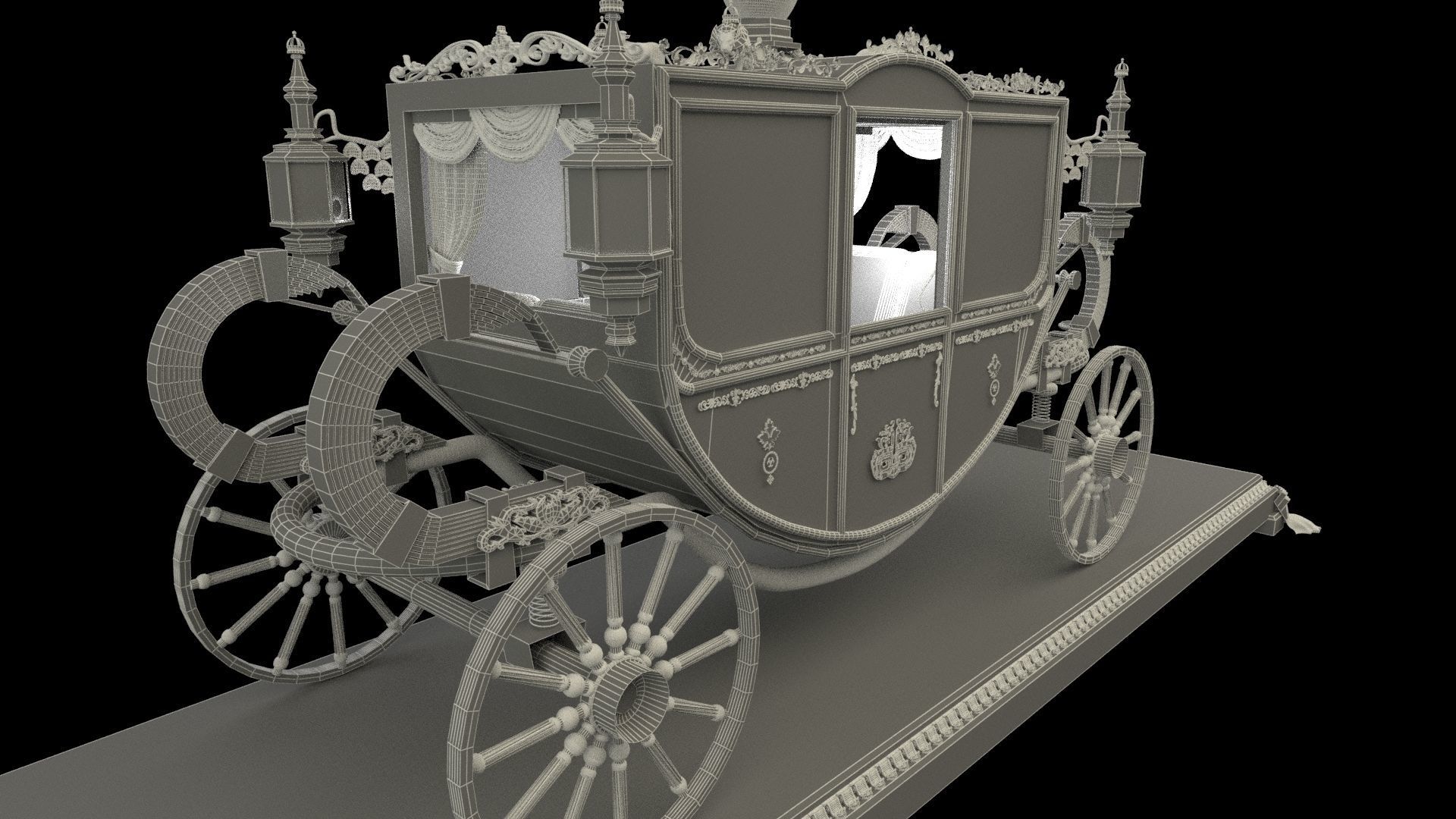 Chinese ancient carriage 3D model | CGTrader
