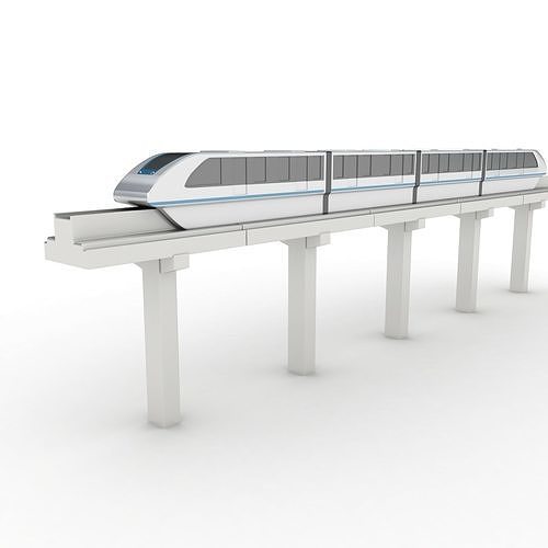 Monorail 3D model | CGTrader