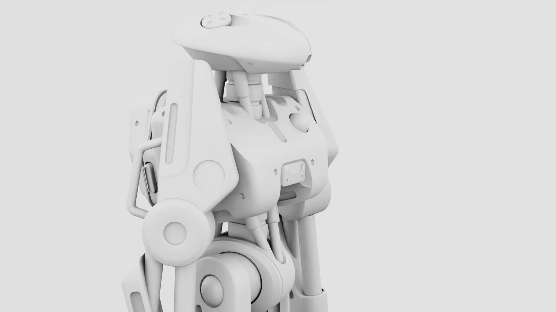 BATTLE DROID Z-100 RIGGED 3D model rigged | CGTrader