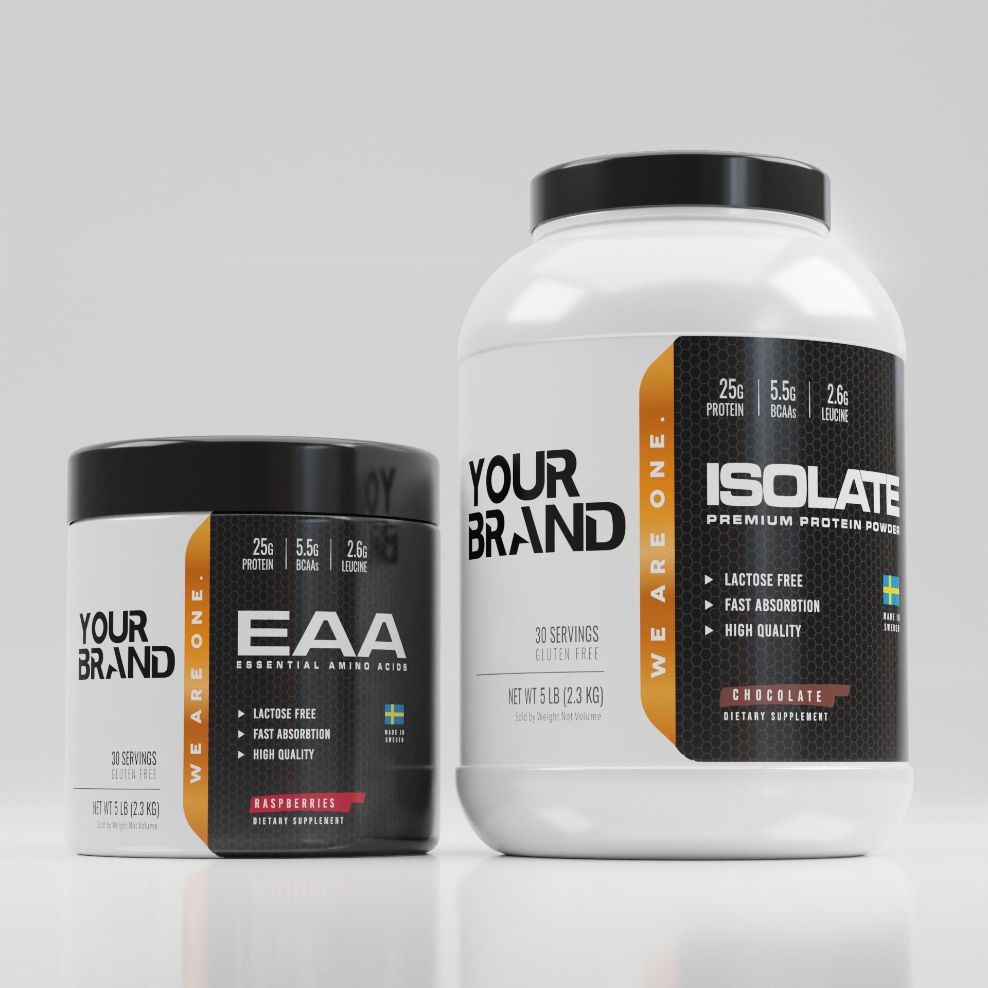 Supplement Product Bottle Packaging 3D model | CGTrader