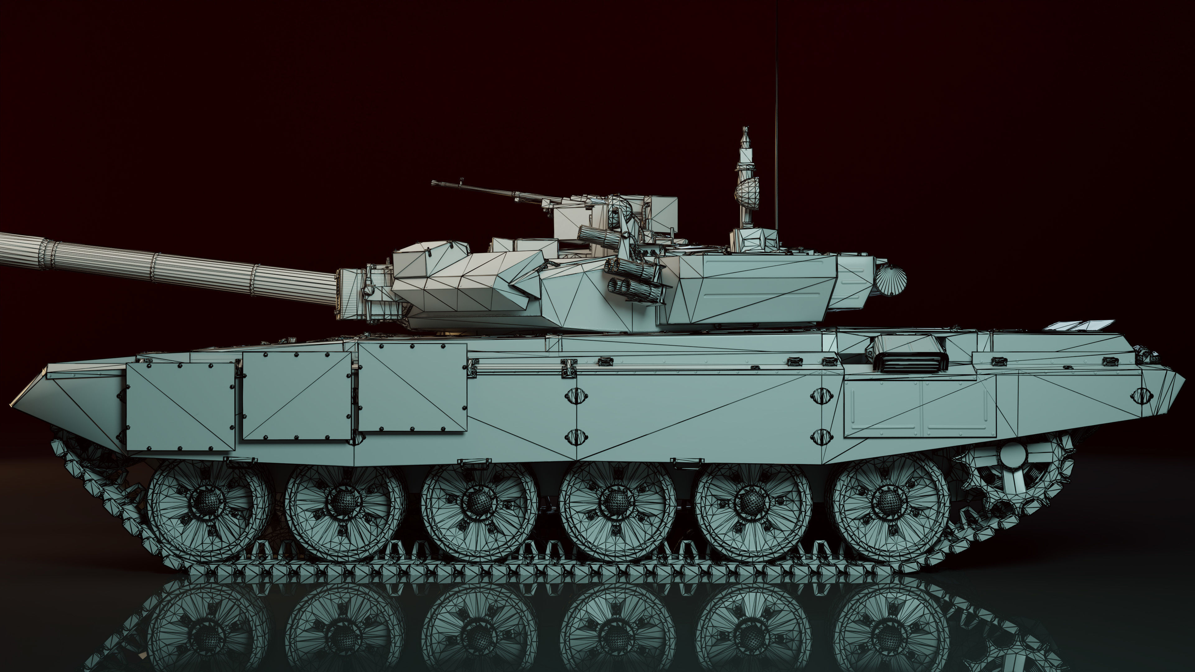 3D model T90A Russian Main Battle Tank 3d model VR / AR / low-poly | CGTrader