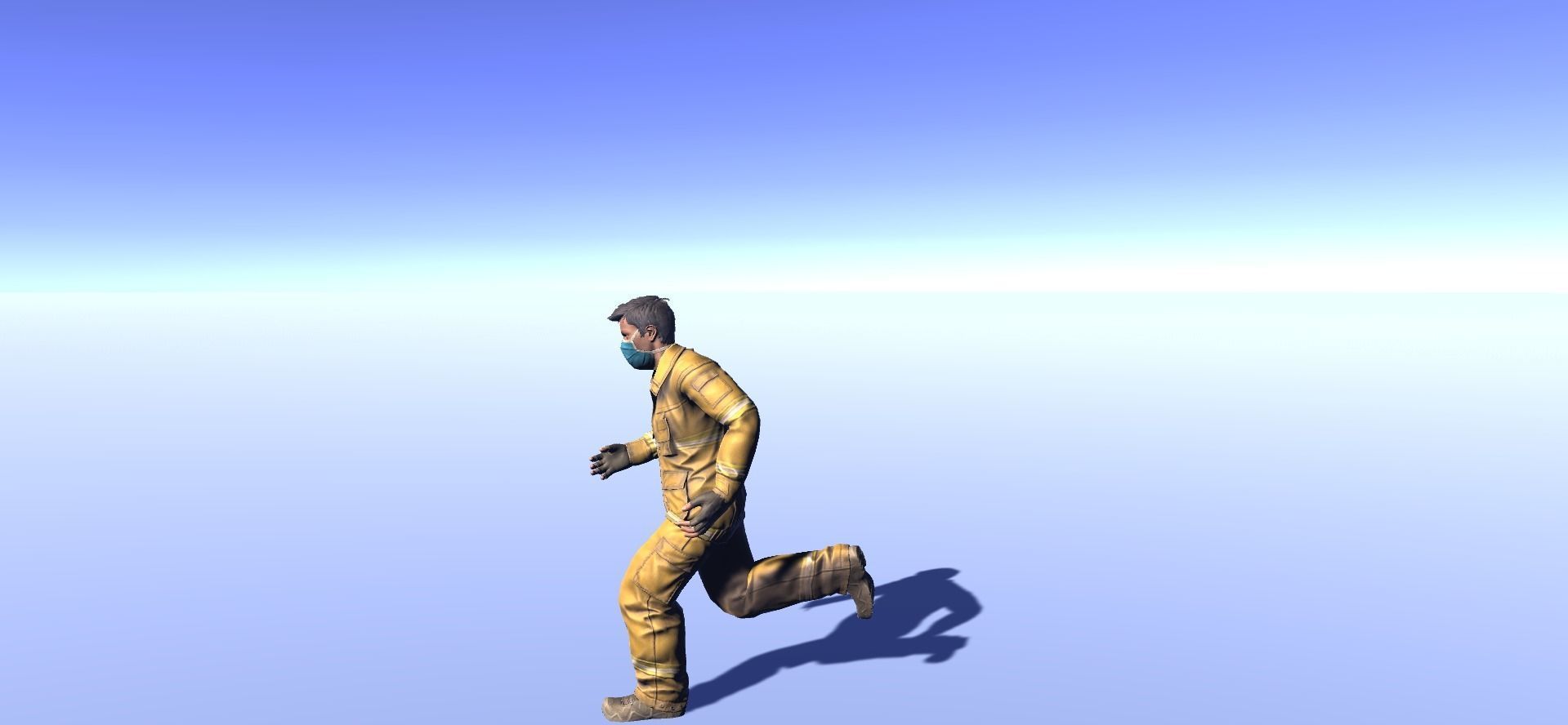 3D model Biohazard Man - animated rigged Man VR / AR / low-poly | CGTrader