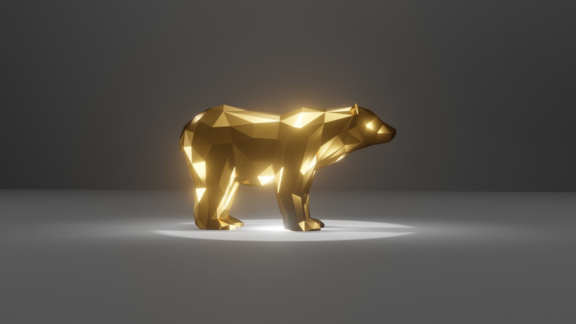 3D model Polygon Bear Low-Poly 3D Model VR / AR / low-poly | CGTrader