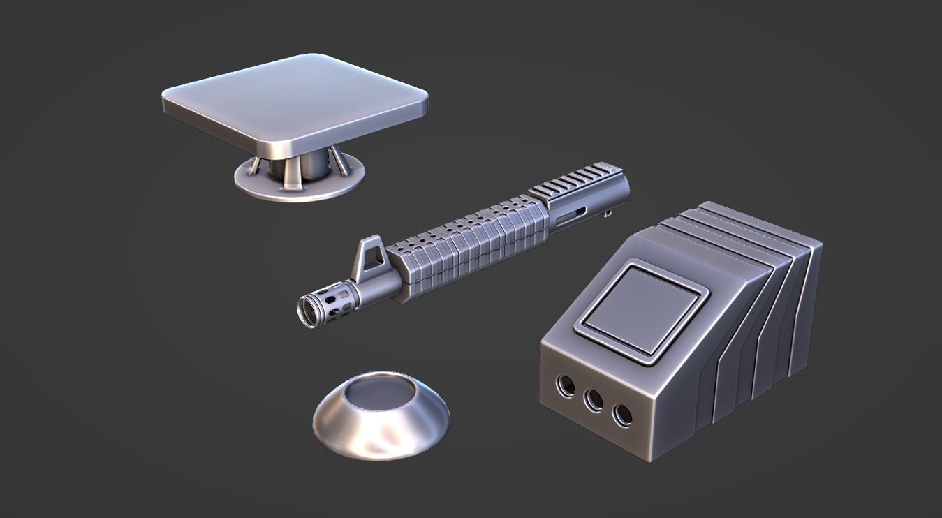 Hardsurface - Weapon 3D model | CGTrader