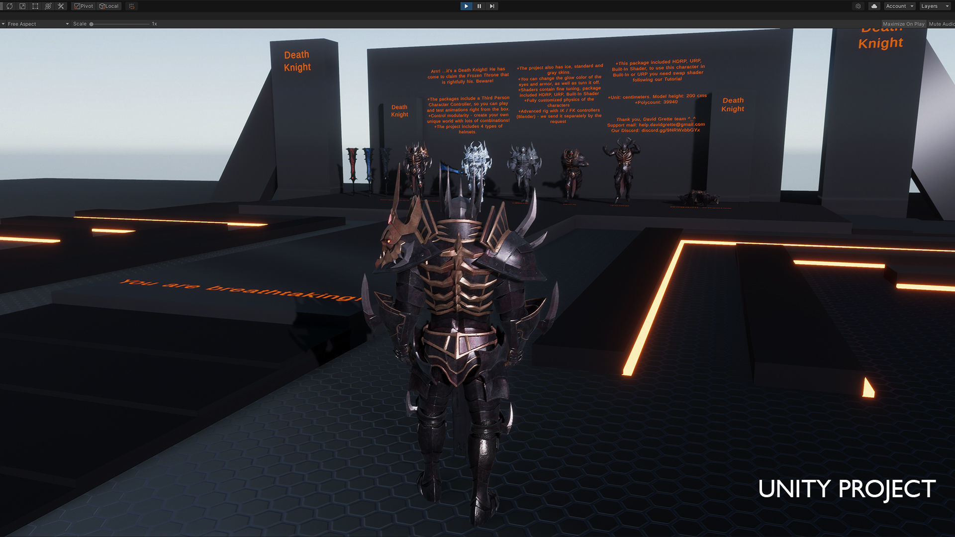 3D model Death Knight - Armor RPG Dungeon Warrior Medieval Boss ...