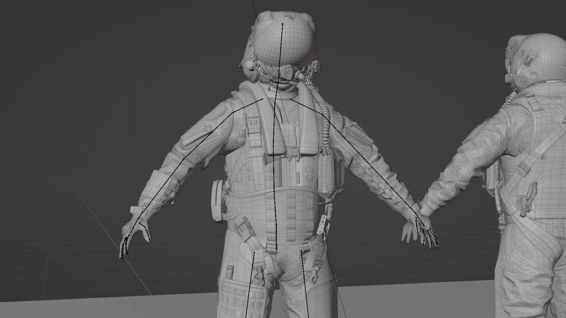 FLIGHT SUIT Fighter Pilot 3D model | CGTrader