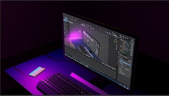 Desktop Pc free 3D model | CGTrader
