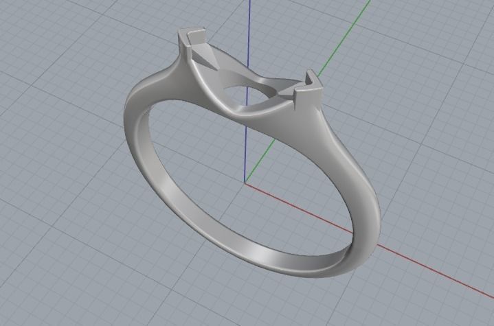 Ring Model 2466 3D model 3D printable | CGTrader